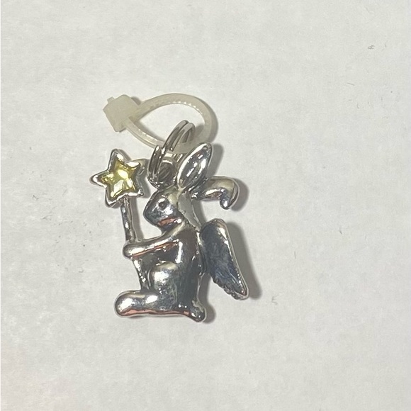 GANZ | Jewelry | Vintage Ganz Rabbit With Yellow Wand Charm | Poshmark